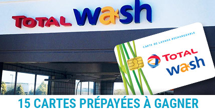 Grand jeu concours Cartes total wash