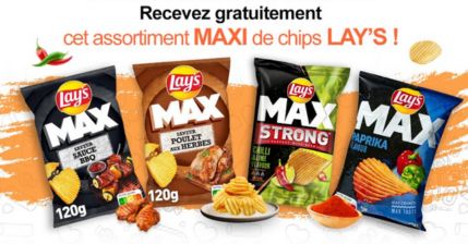 Grand jeu concours Un assortiment maxi de chips lay's