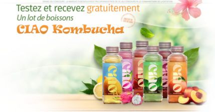 Grand jeu concours Un lot de boissons ciao kombucha